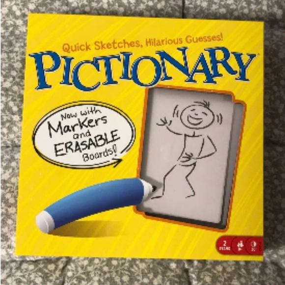 Toys | Pictionary Game With Blue Marker And Erasable Board | Poshmark